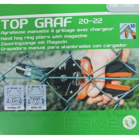 Pince Agrafe Grillage avec Chargeur | Clôture Privée